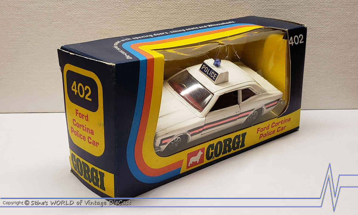 Corgi 402 Ford GXL Cortina Police Car